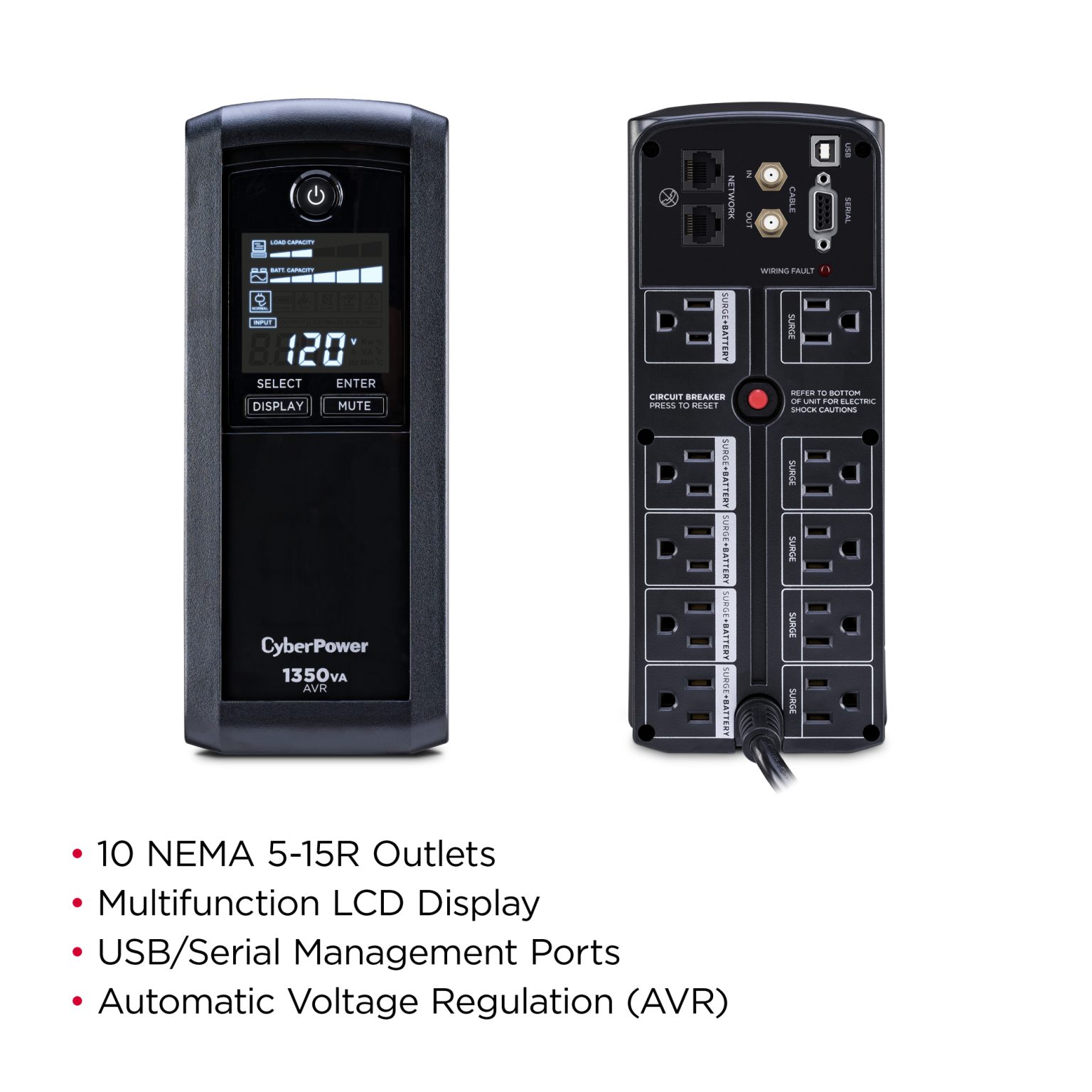 CP1350AVRLCD - Intelligent LCD UPS Series - Product Details, Specs ...