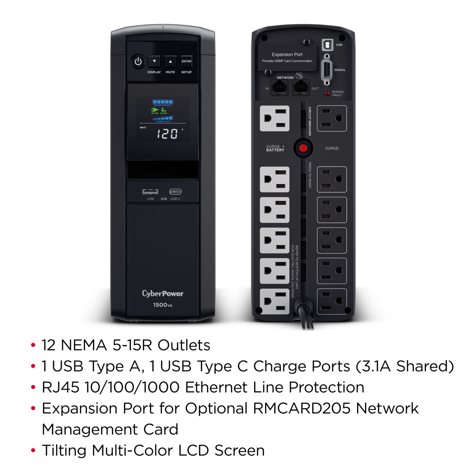 CP1500PFCLCD - PFC Sinewave UPS Series - Product Details, Specs ...