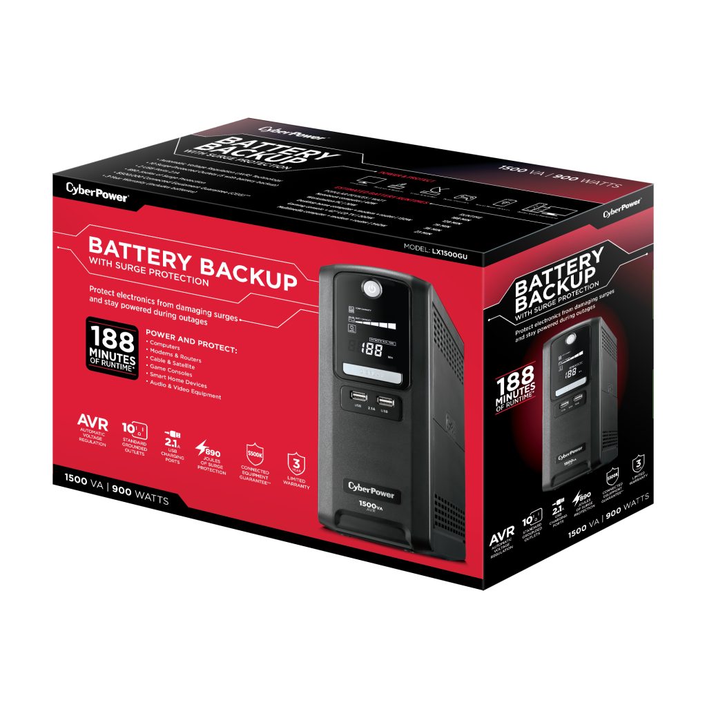 LX1500GU - Battery Backup - Product Details, Specs, Downloads | CyberPower
