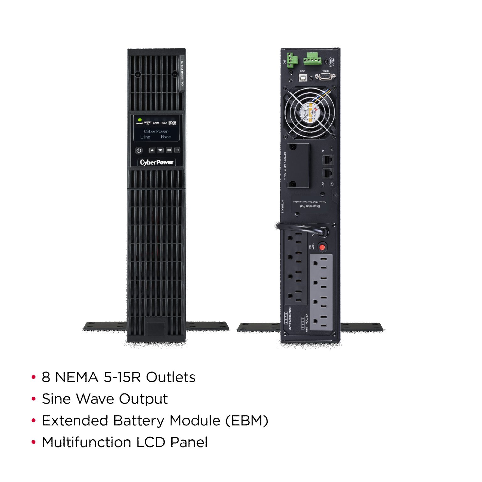 OL1000RTXL2U - Smart App Online UPS Series - Product Details, Specs ...