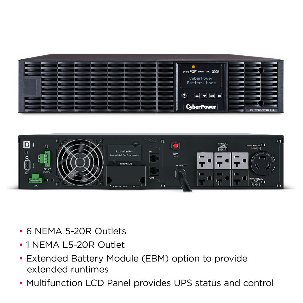 OL2200RTXL2U - Smart App Online UPS Series - Product Details, Specs ...