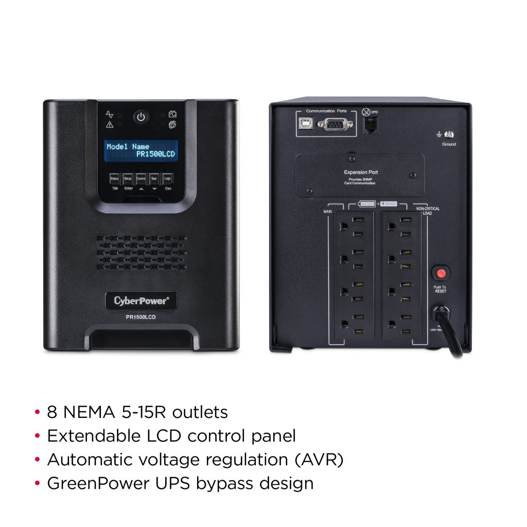 PR1500LCD - Smart App Sinewave UPS Series - Product Details, Specs ...