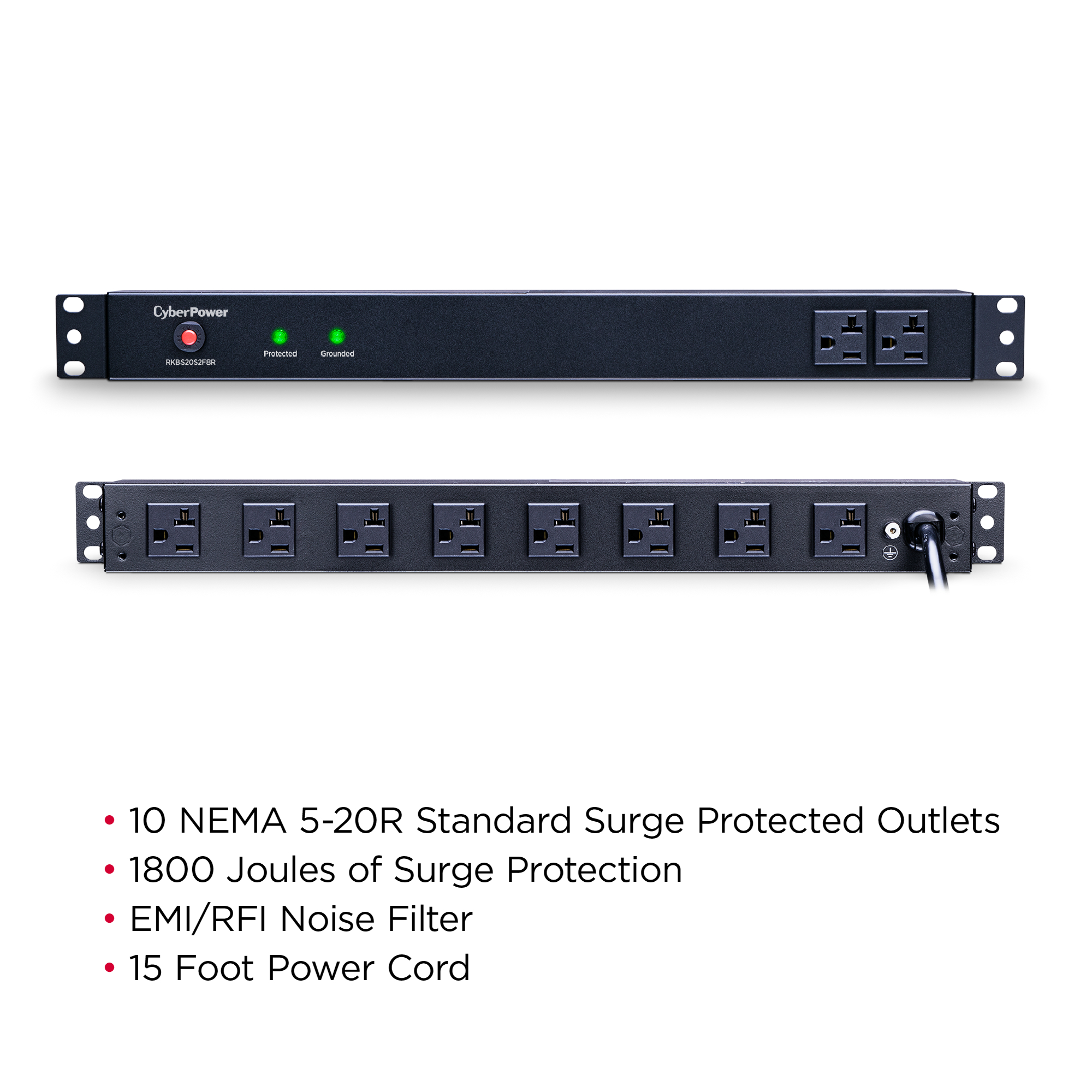 RKBS20S2F8R - Rackbar Surge Protectors - Product Details, Specs ...