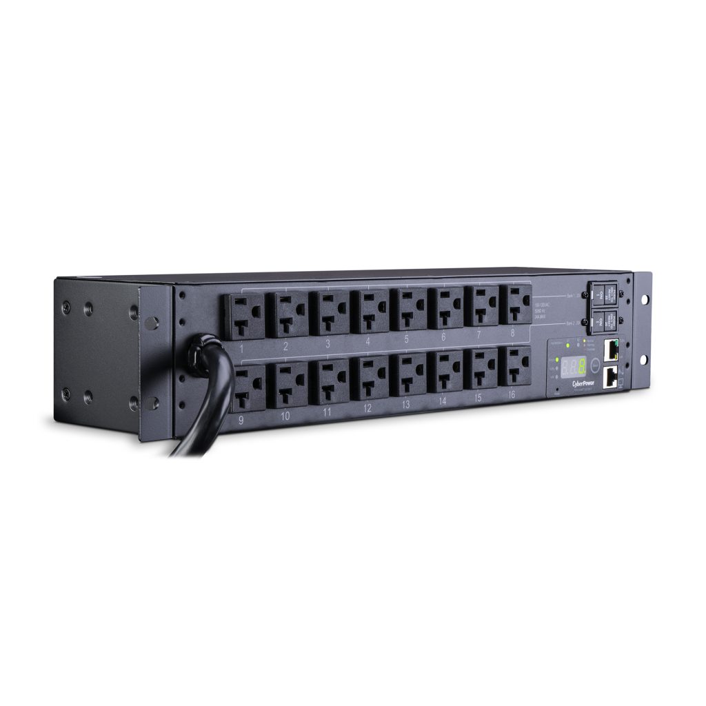 Metered Power Strip CyberPower Metered PDU 30A Rackmount Power Strip ...