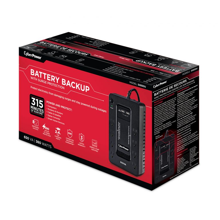 SX650U - Battery Backup - Product Details, Specs, Downloads | CyberPower