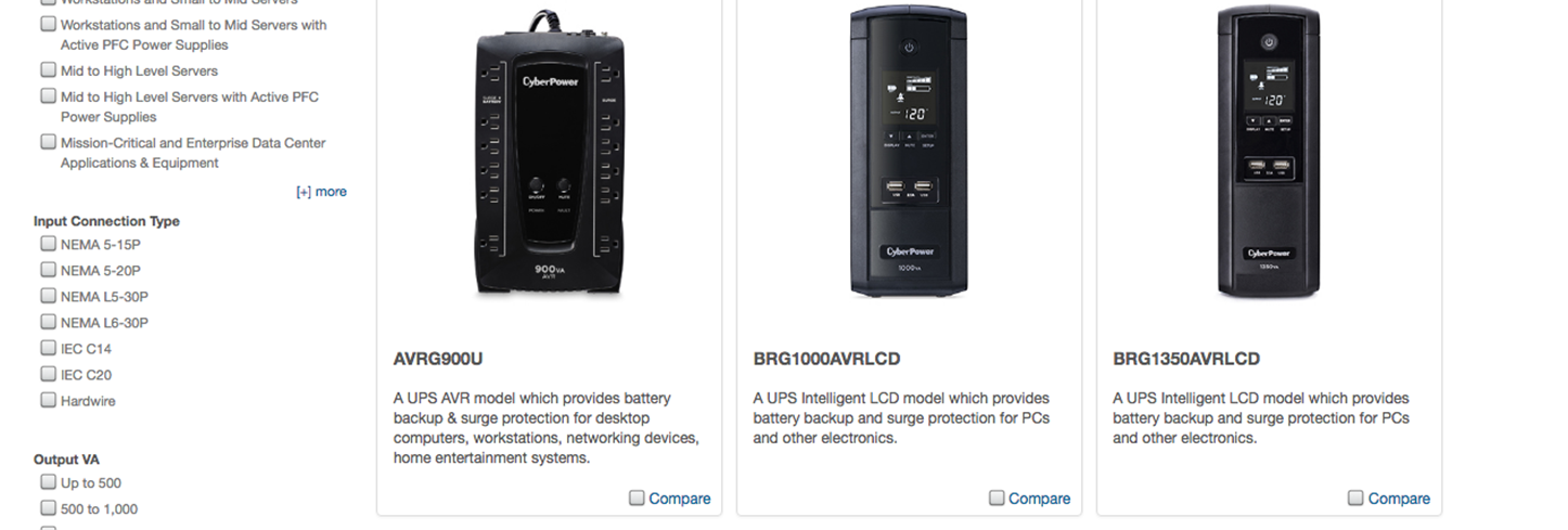 Tools | CyberPower - Selectors, Configurators, Product Finder Tools