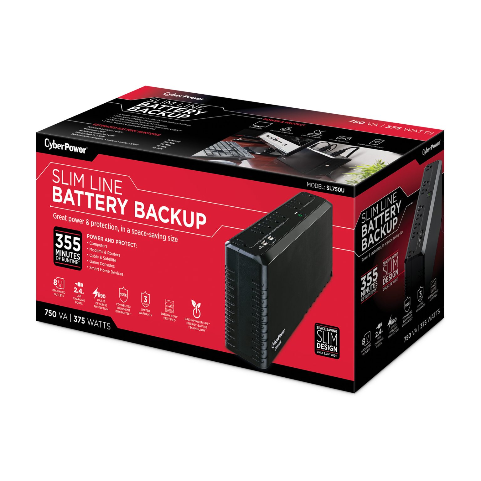 SL750U - Battery Backup - Product Details, Specs, Downloads | CyberPower