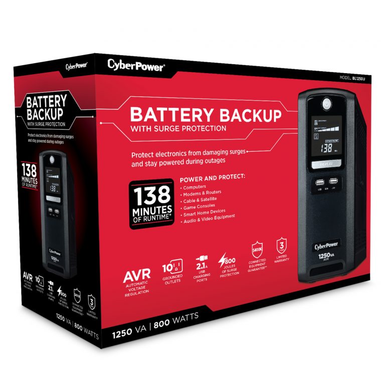 BL1250U - Battery Backup - Product Details, Specs, Downloads | CyberPower