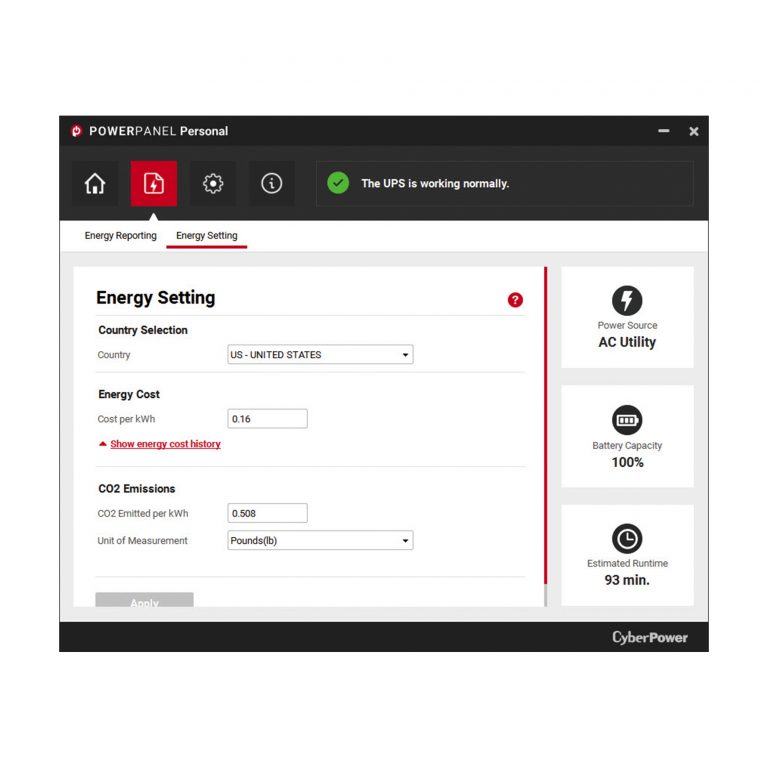 PowerPanel Personal Windows - Software - Product Details, Specs, Downloads | CyberPower