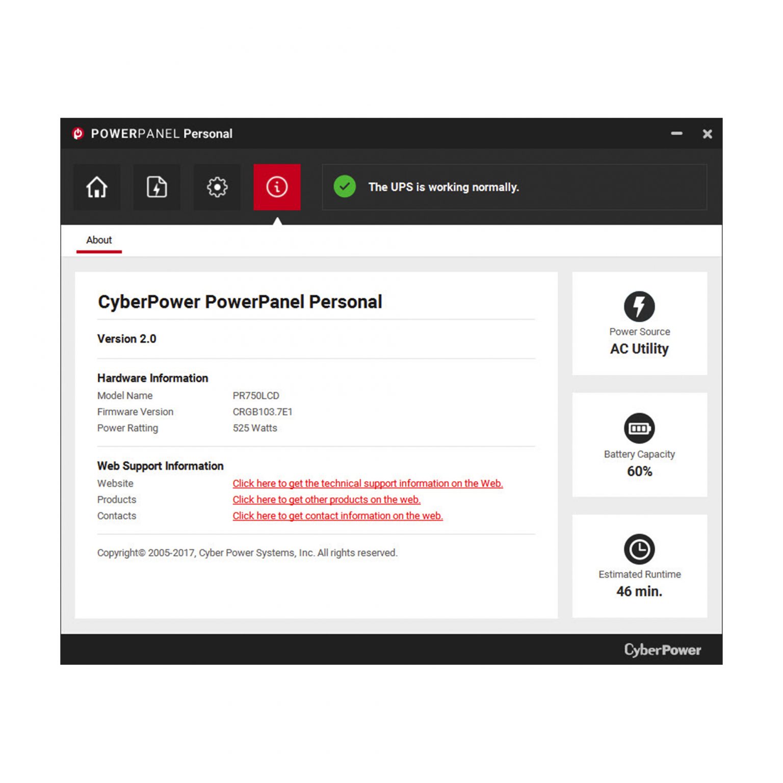 PowerPanel Personal Windows - Software - Product Details, Specs ...