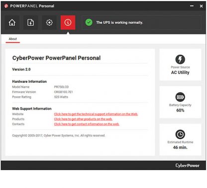 PowerPanel Personal v2.6.0 Released | CyberPower Advisory Notices