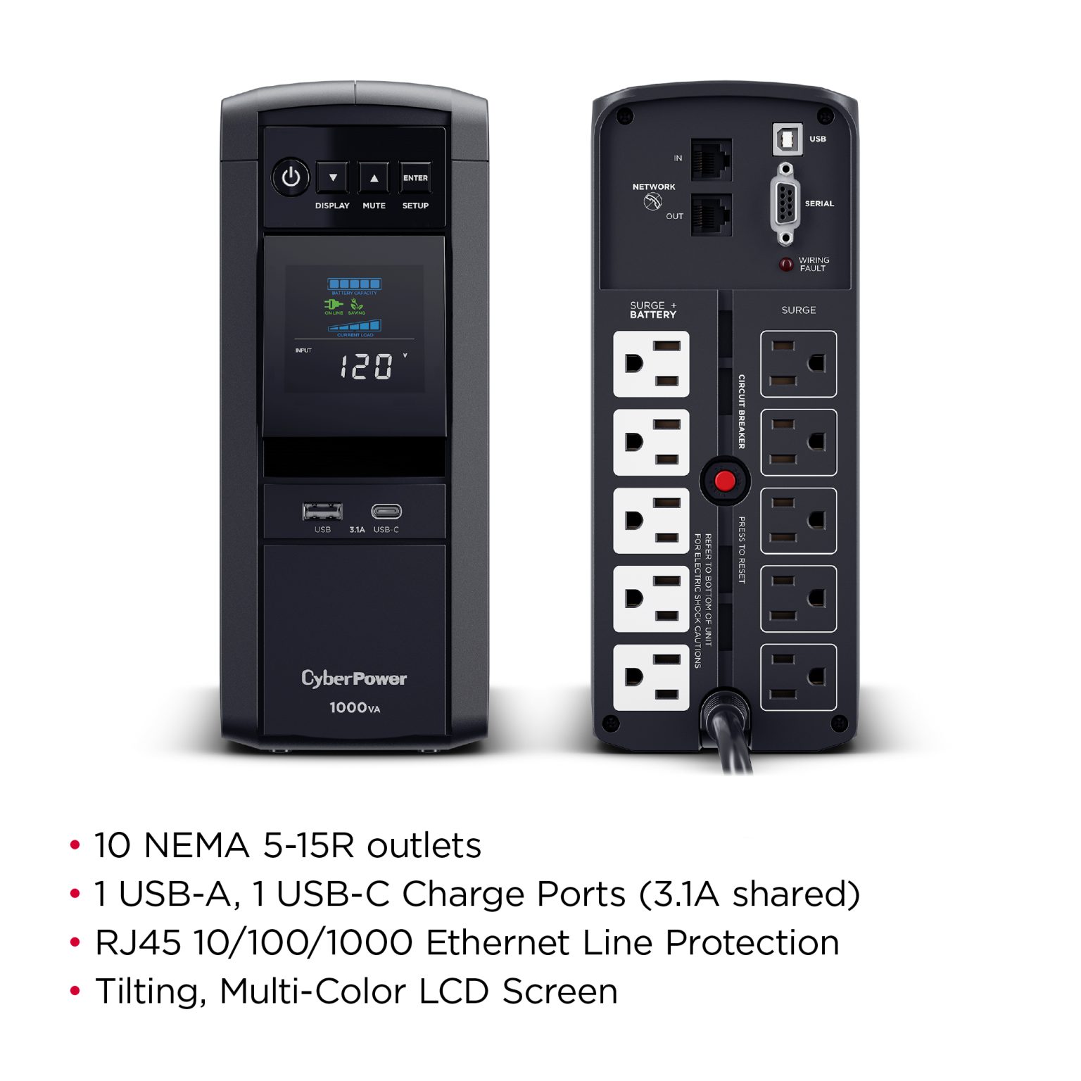 CP1000PFCLCD - PFC Sinewave UPS Series - Product Details, Specs ...