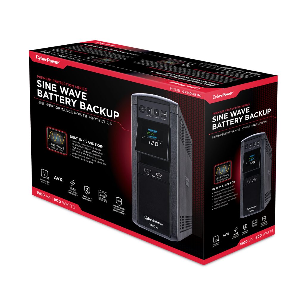 GX1500U - Battery Backup - Product Details, Specs, Downloads | CyberPower