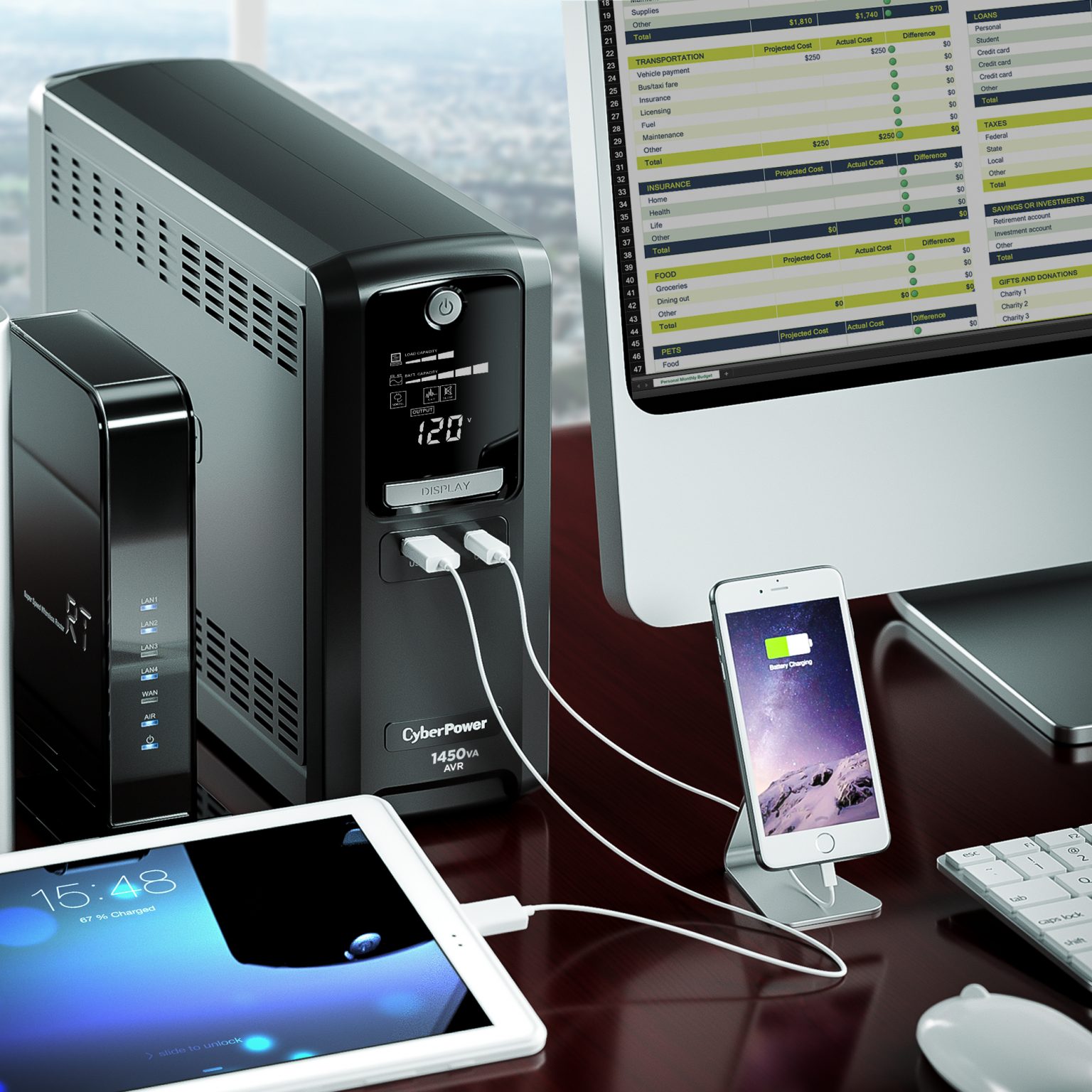 BL1450U - Battery Backup - Product Details, Specs, Downloads | CyberPower