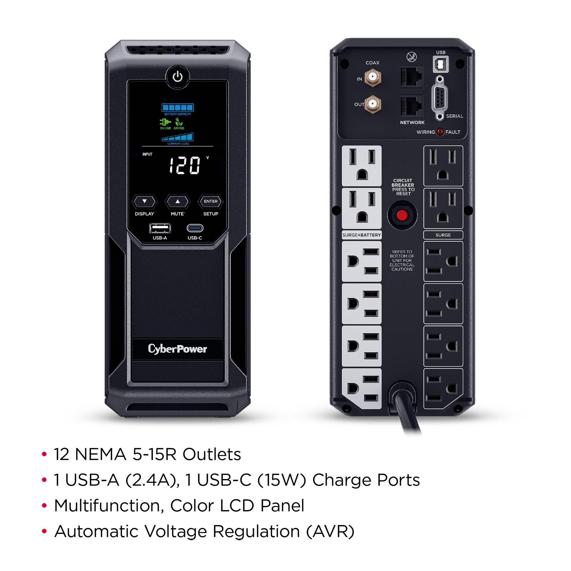 CP1350AVRLCD3 - Intelligent LCD UPS Series - Product Details, Specs ...