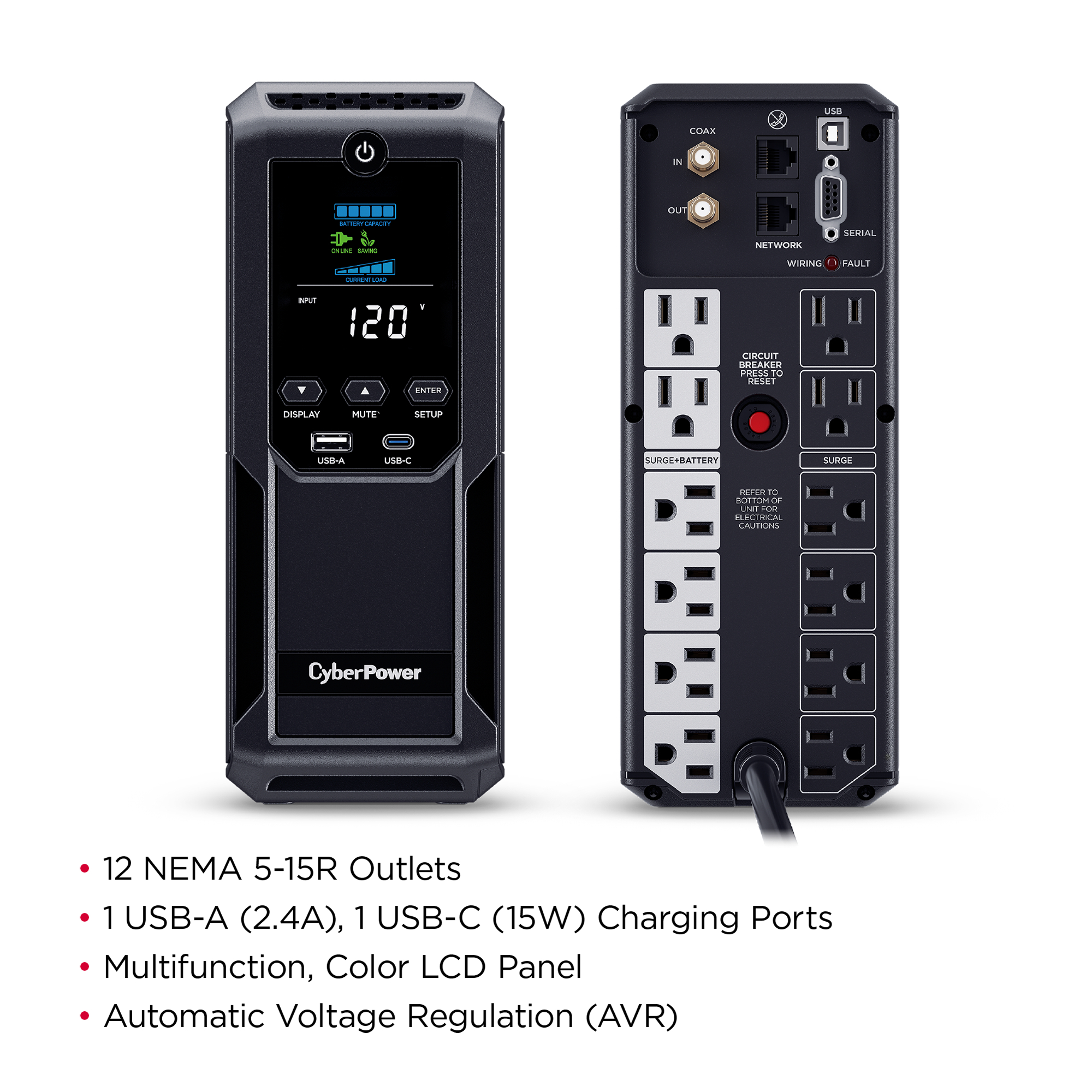 CP1500AVRLCD3 - Intelligent LCD UPS Series - Product Details, Specs ...