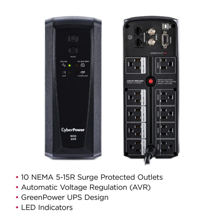 CP900AVR - AVR UPS Series - Product Details, Specs, Downloads | CyberPower