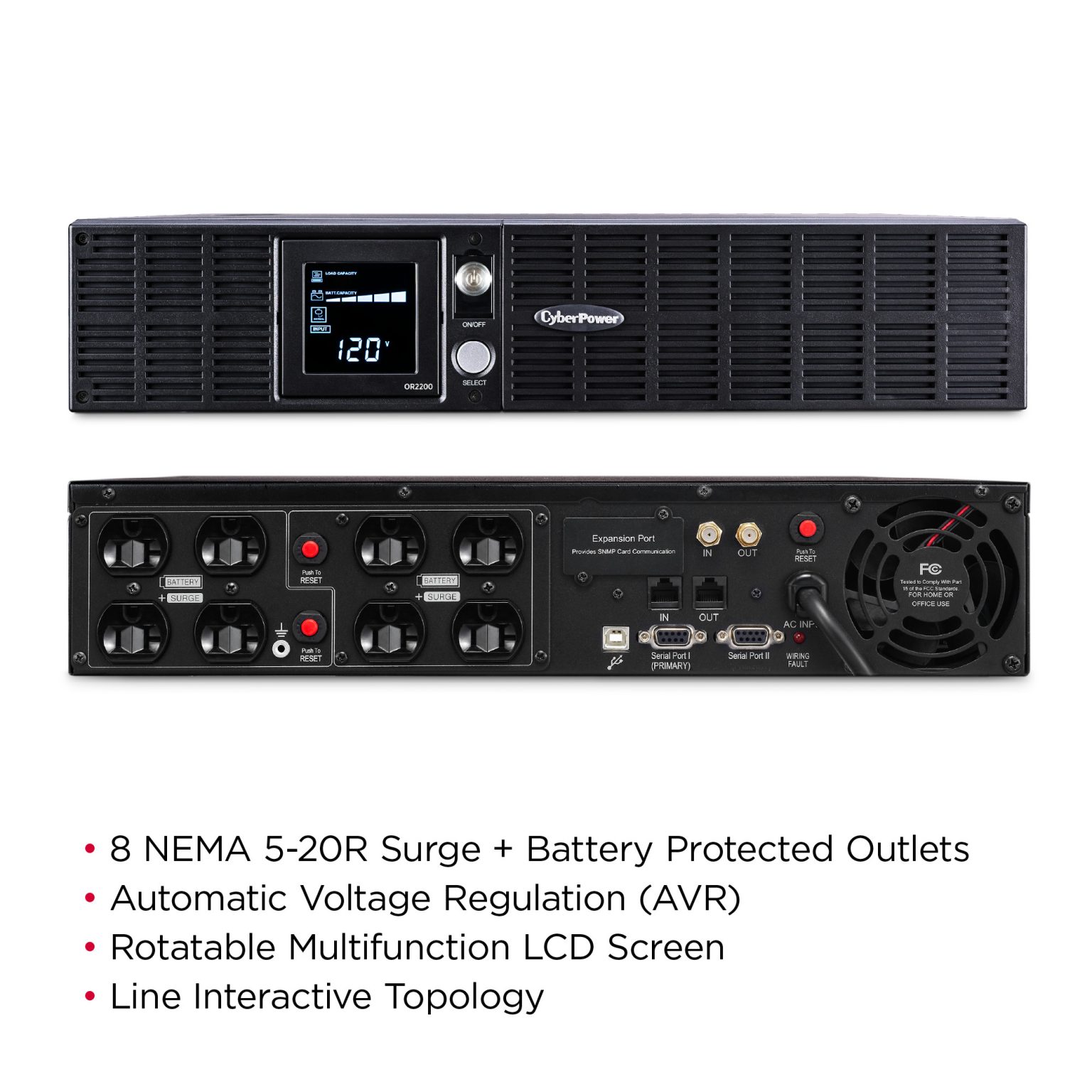 OR2200LCDRT2U - UPS Systems - Smart App LCD - Product Details, Specs ...