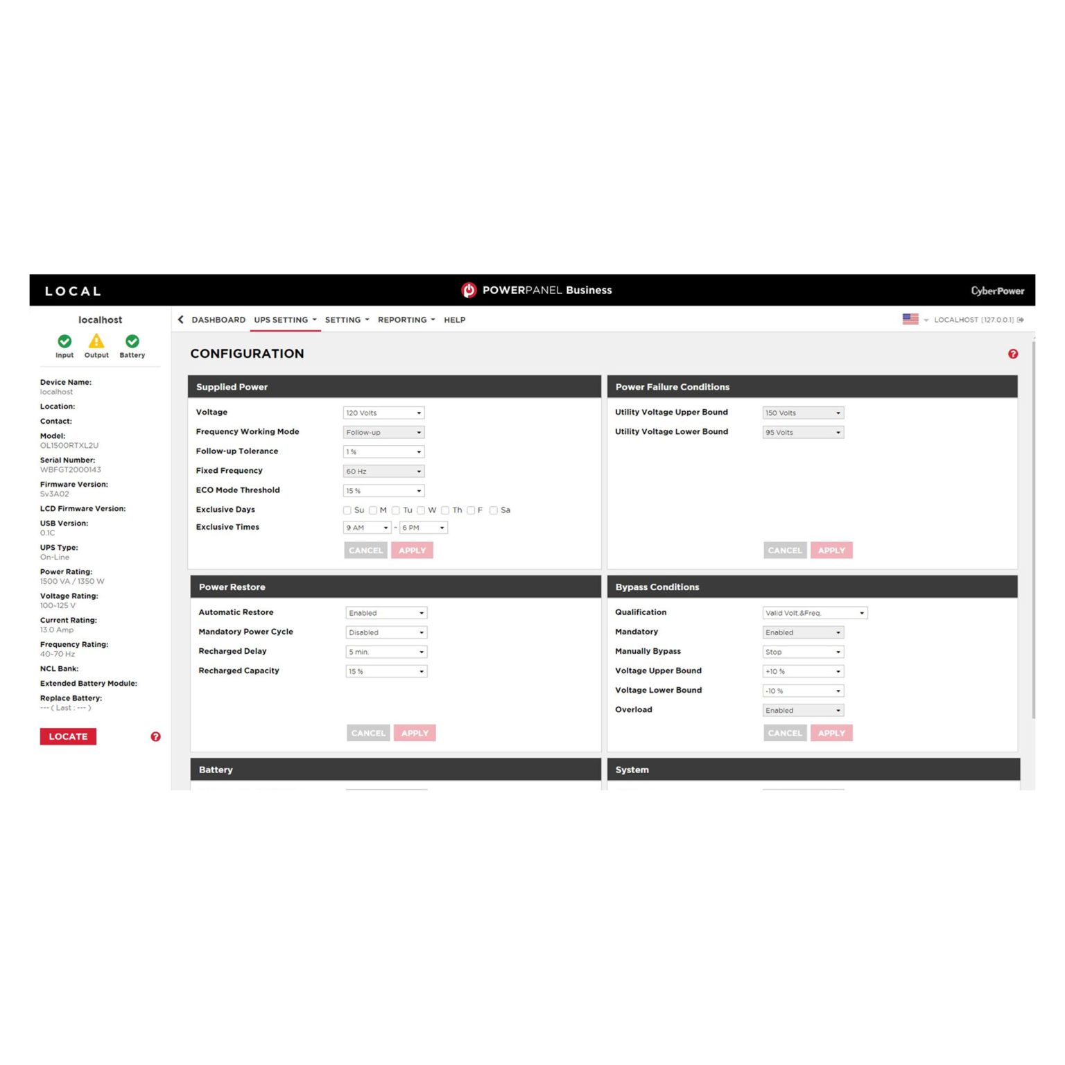PowerPanel® Business Windows - Software - Product Details, Specs ...