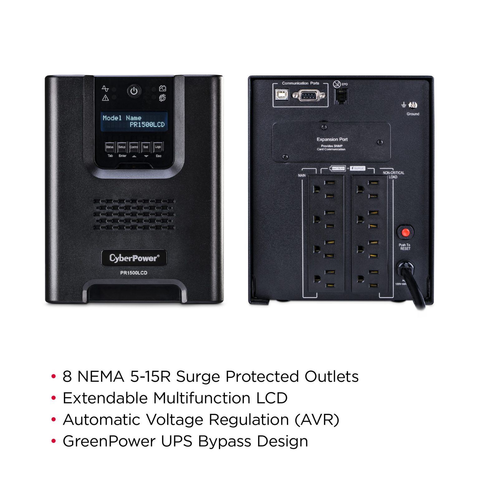 PR1500LCD - UPS Systems - Smart App Sinewave - Product Details, Specs ...