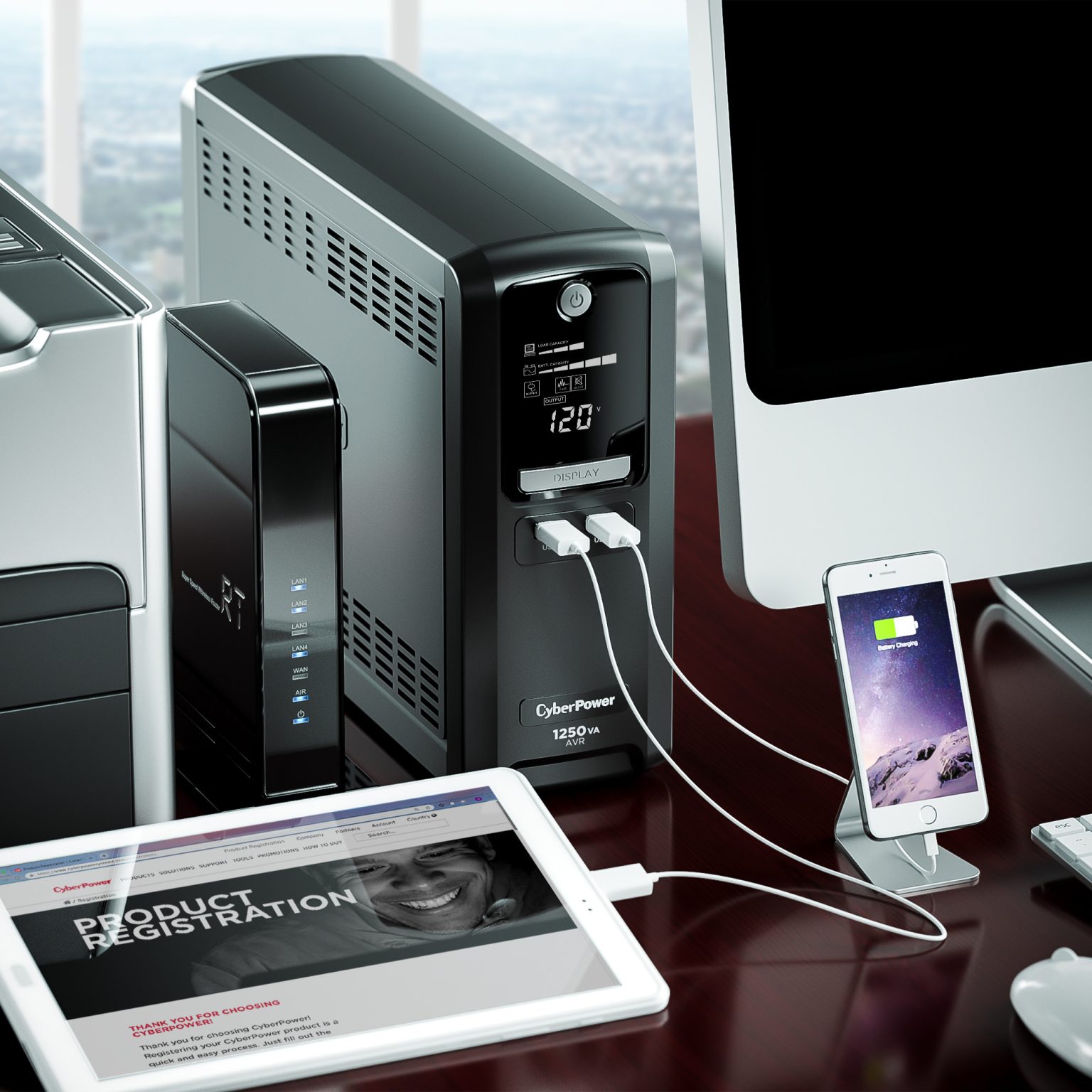 BL1250U - Battery Backup - Product Details, Specs, Downloads | CyberPower